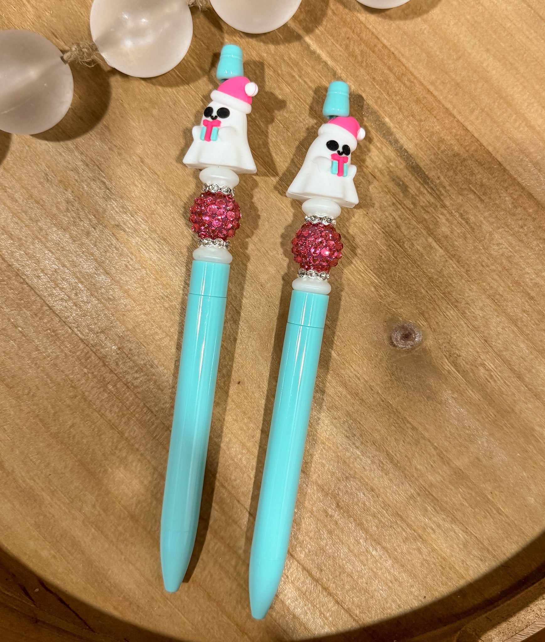 Pink Ghost Present Refillable Skinny Pen – AshlasKnots