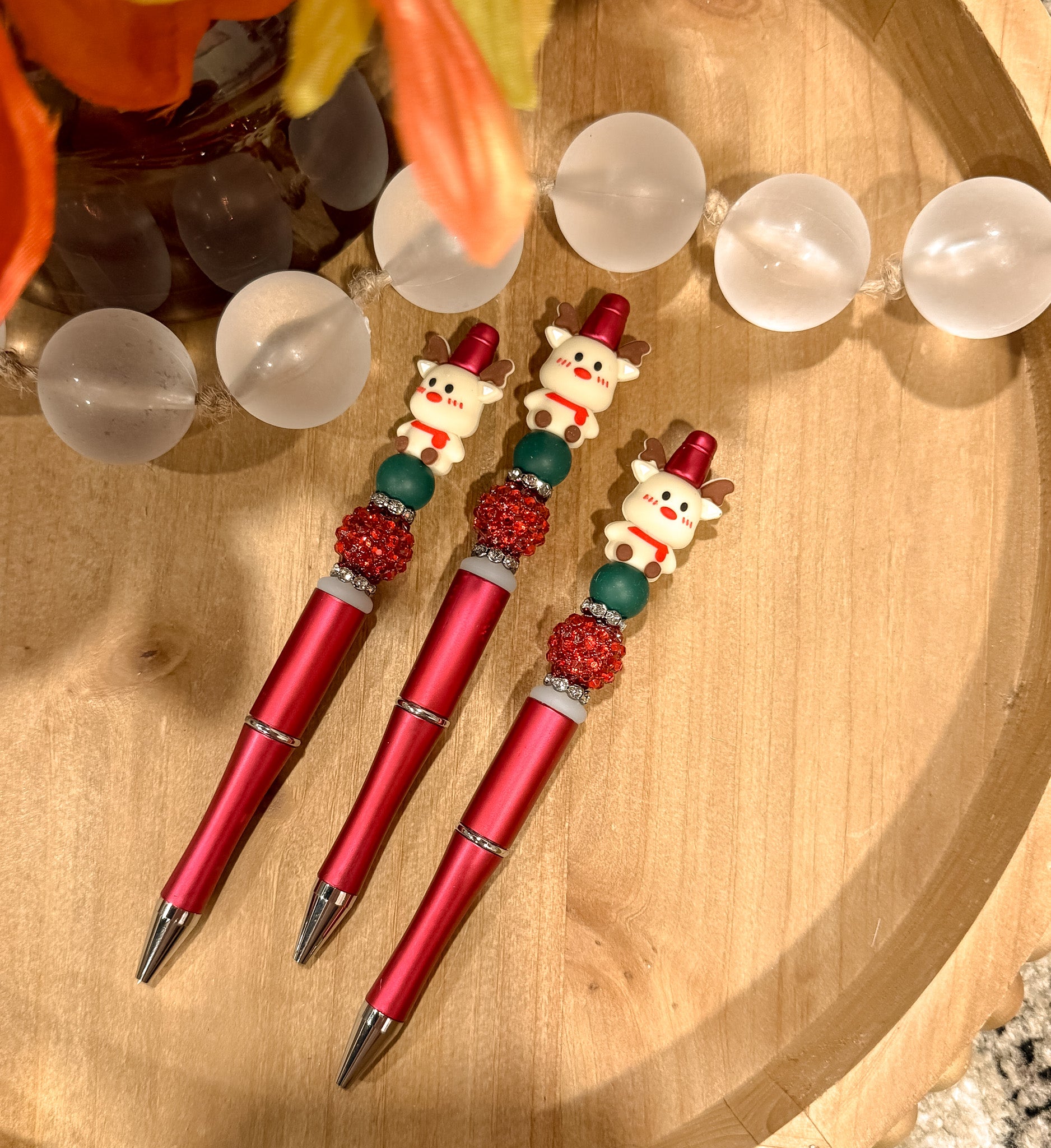 Tan Reindeer RED Refillable Pen – AshlasKnots